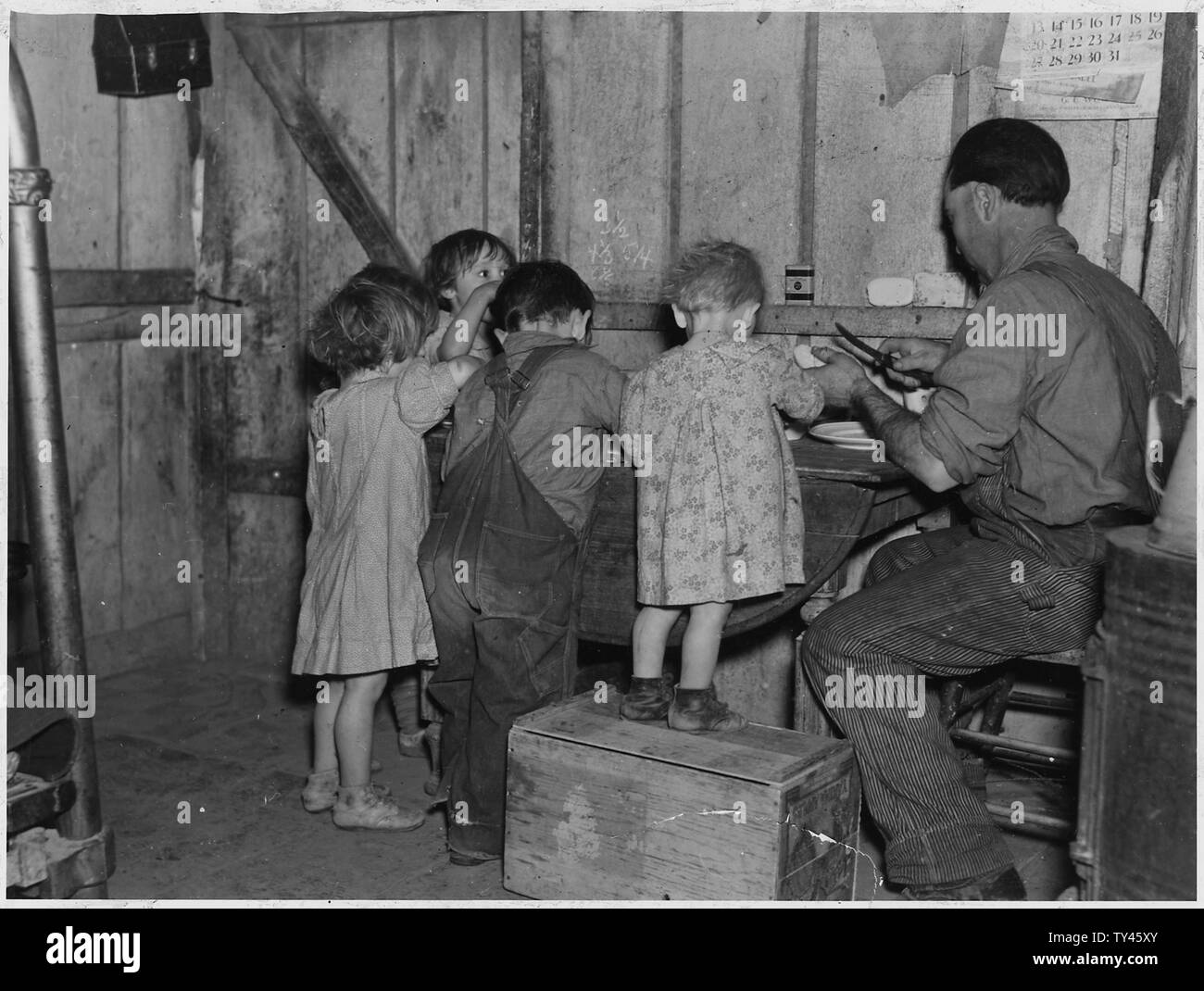 Farm Security Administration: Christmas dinner in the home of Earl ...