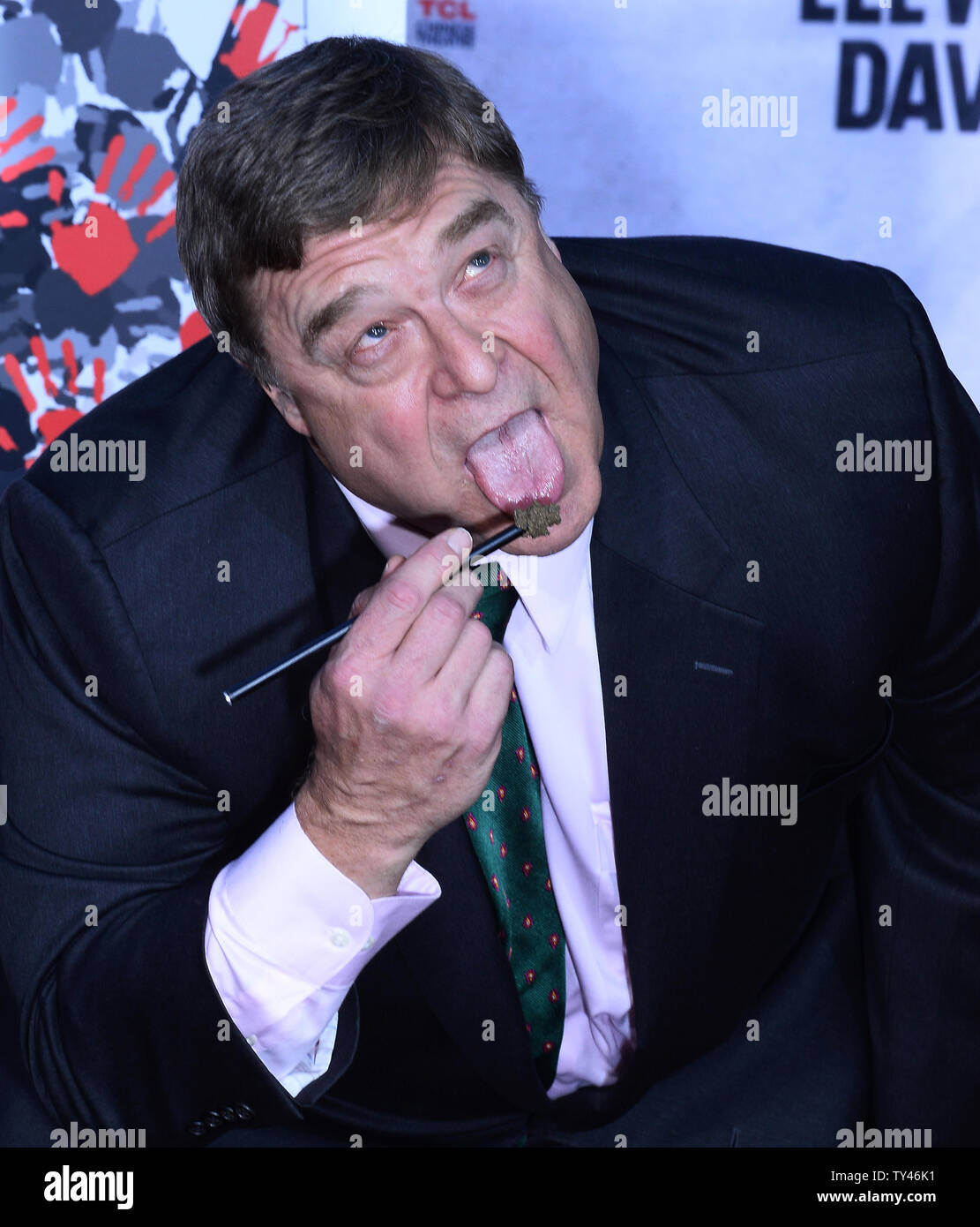 Actor John Goodman participates in a hand & footprint ceremony ...