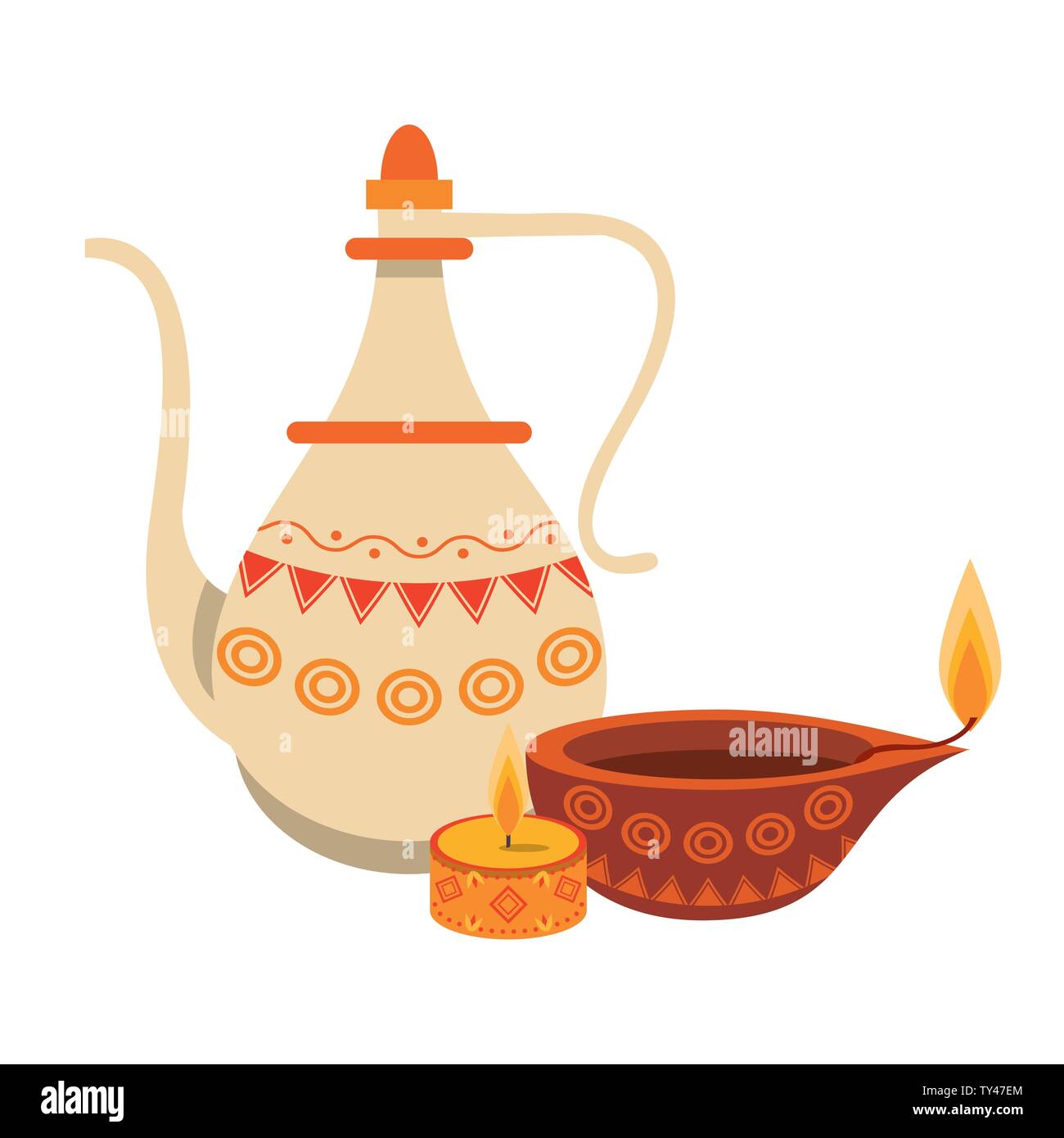indian traditional teapot icon cartoon Stock Vector Image & Art - Alamy