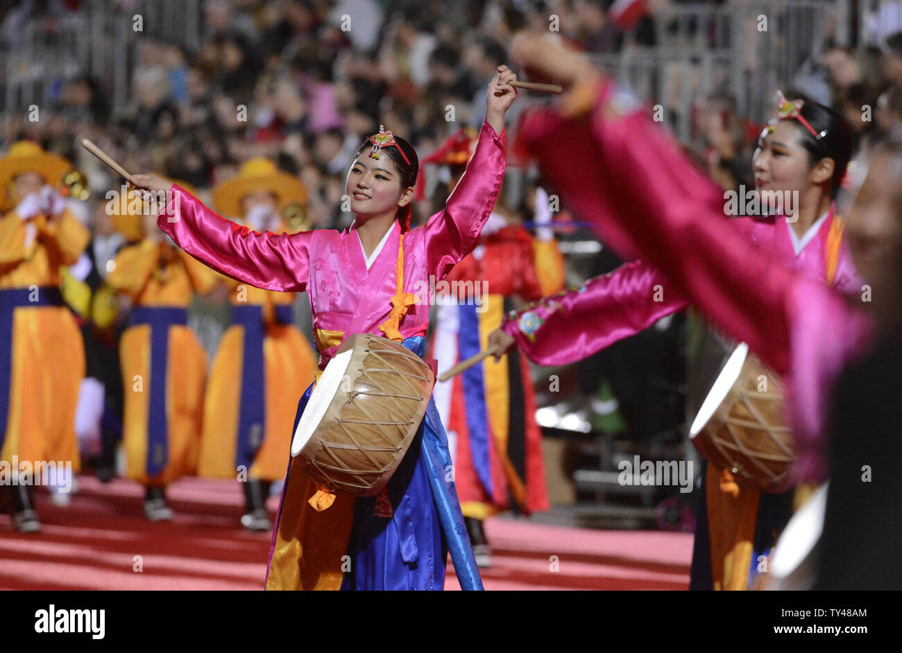 The Pava World Traditional Korean Band seen in the The 2013 – 82nd ...