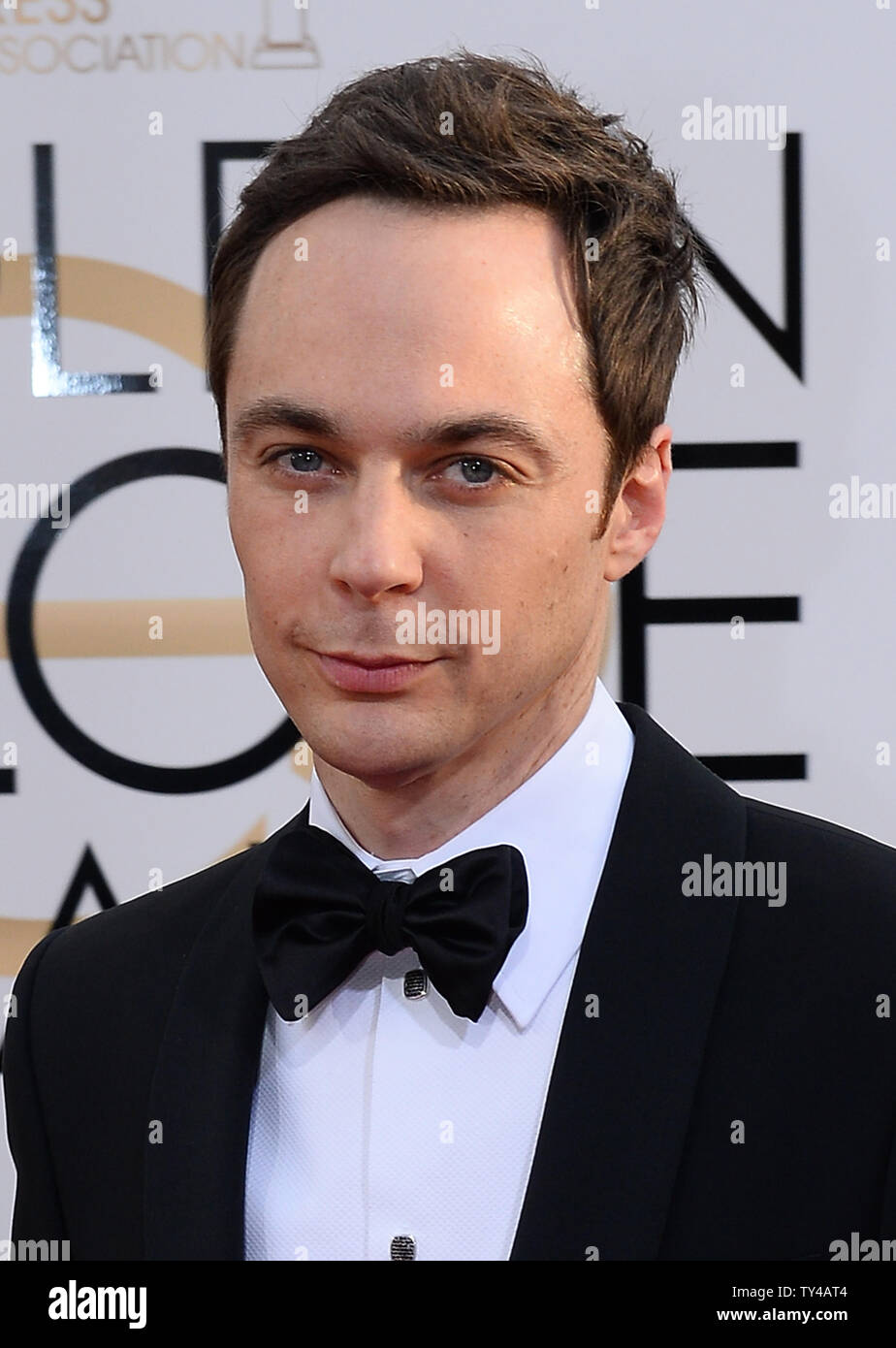 Actor Jim Parsons arrives for the 71st annual Golden Globe Awards at ...
