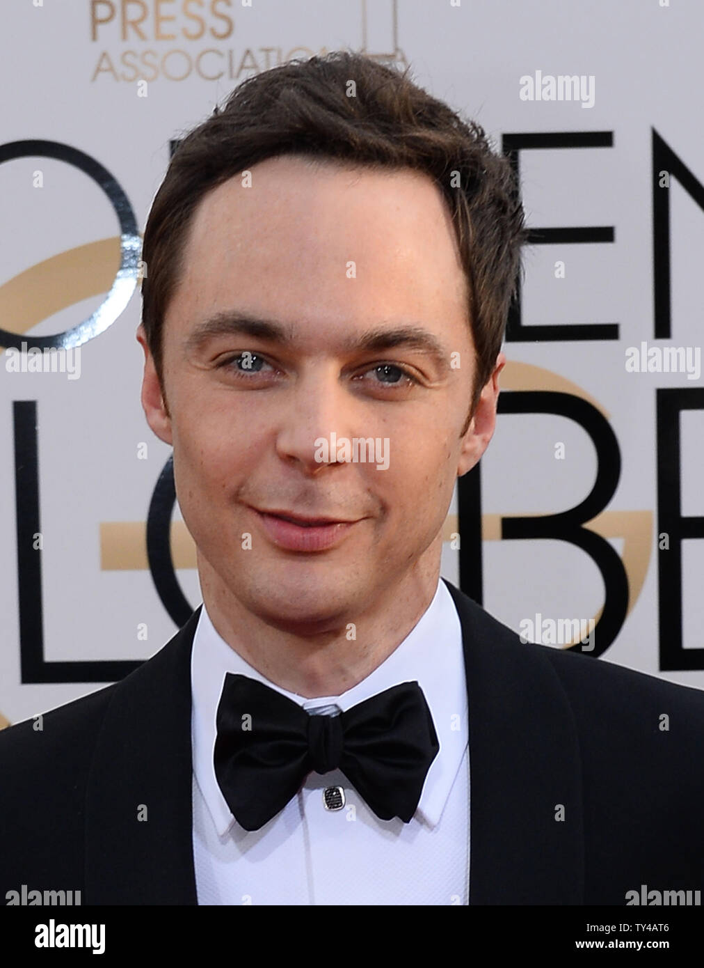 Actor Jim Parsons arrives for the 71st annual Golden Globe Awards at ...