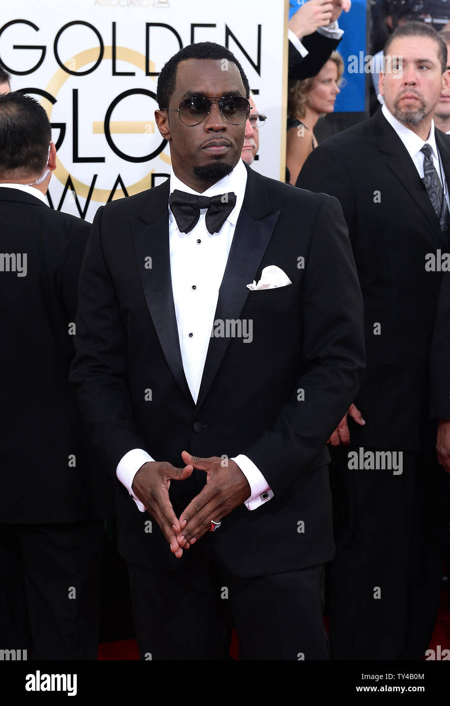 Actor Sean Combs arrives for the 71st annual Golden Globe Awards at the ...