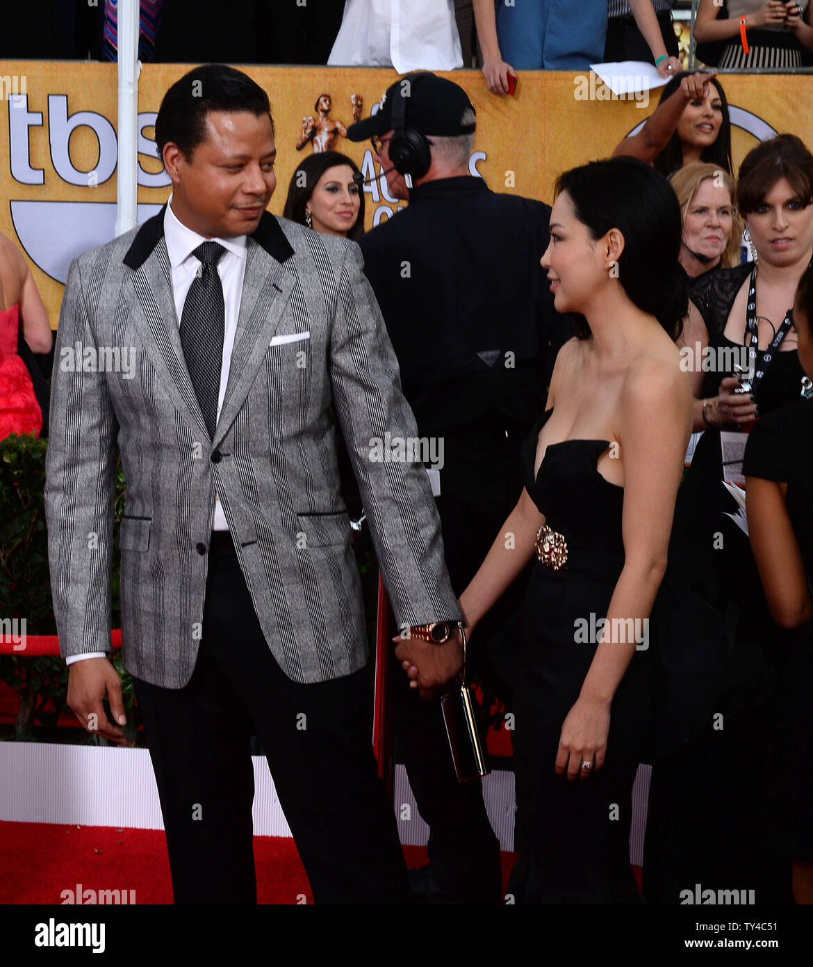 Actor Terrence Howard and wife Miranda Howard arrive for the 20th ...