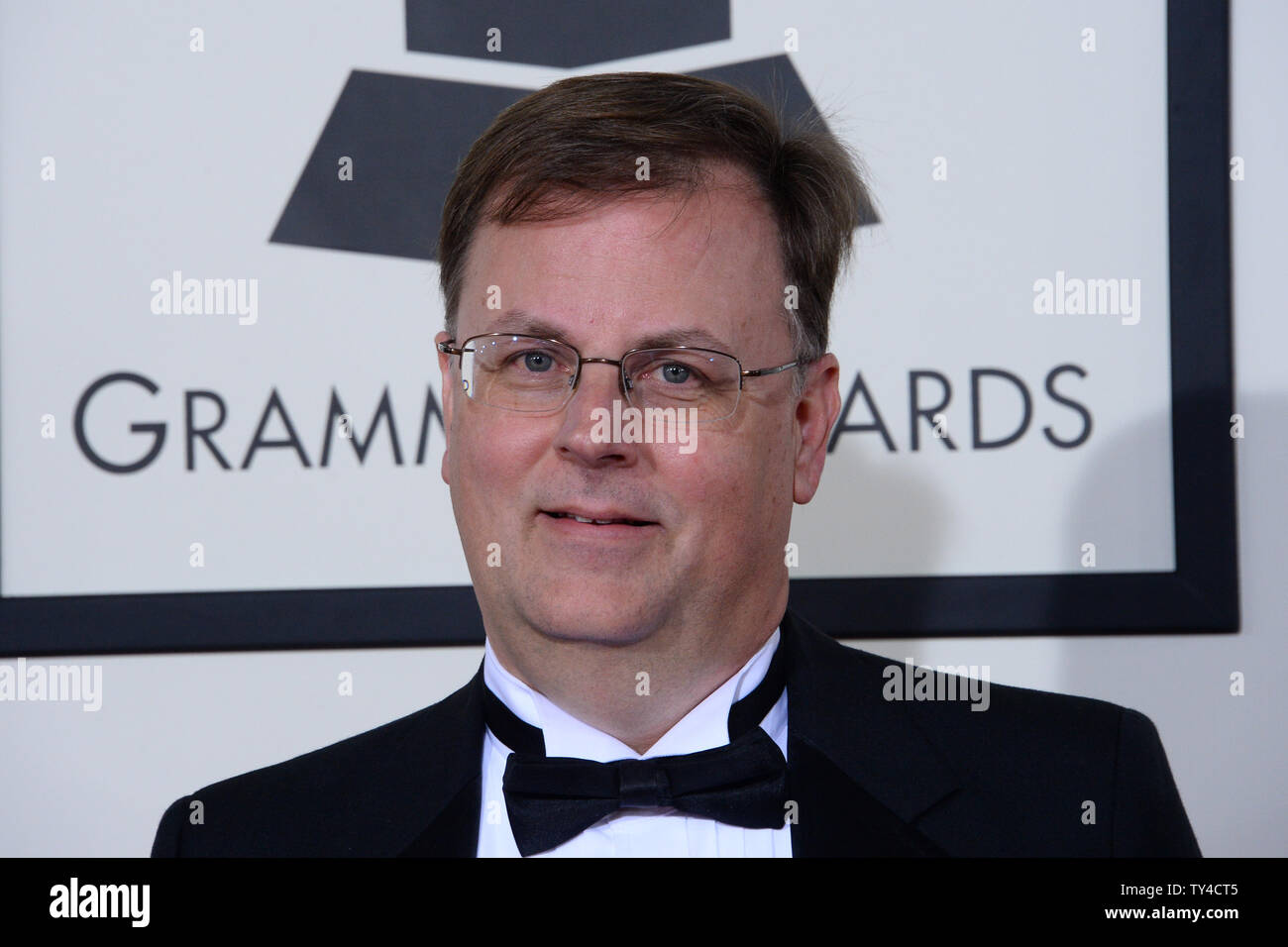 Tom Peters arrives at the 56th annual Grammy Awards at Staples Center ...