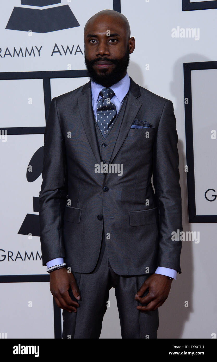 Jamie Moore arrives at the 56th annual Grammy Awards at Staples Center ...