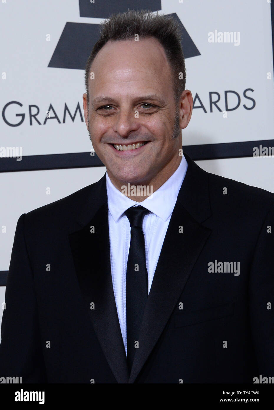 Scott Healey arrives at the 56th annual Grammy Awards at Staples Center ...