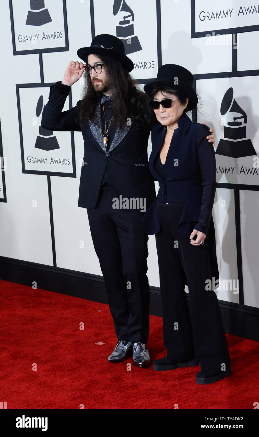 Recording Artist Sean Lennon And Artist Yoko Ono Arrive For The 56th