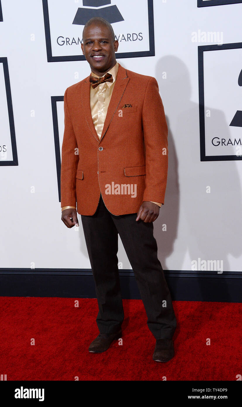Musician Ryan Shaw arrives for the 56th annual Grammy Awards at Staples ...