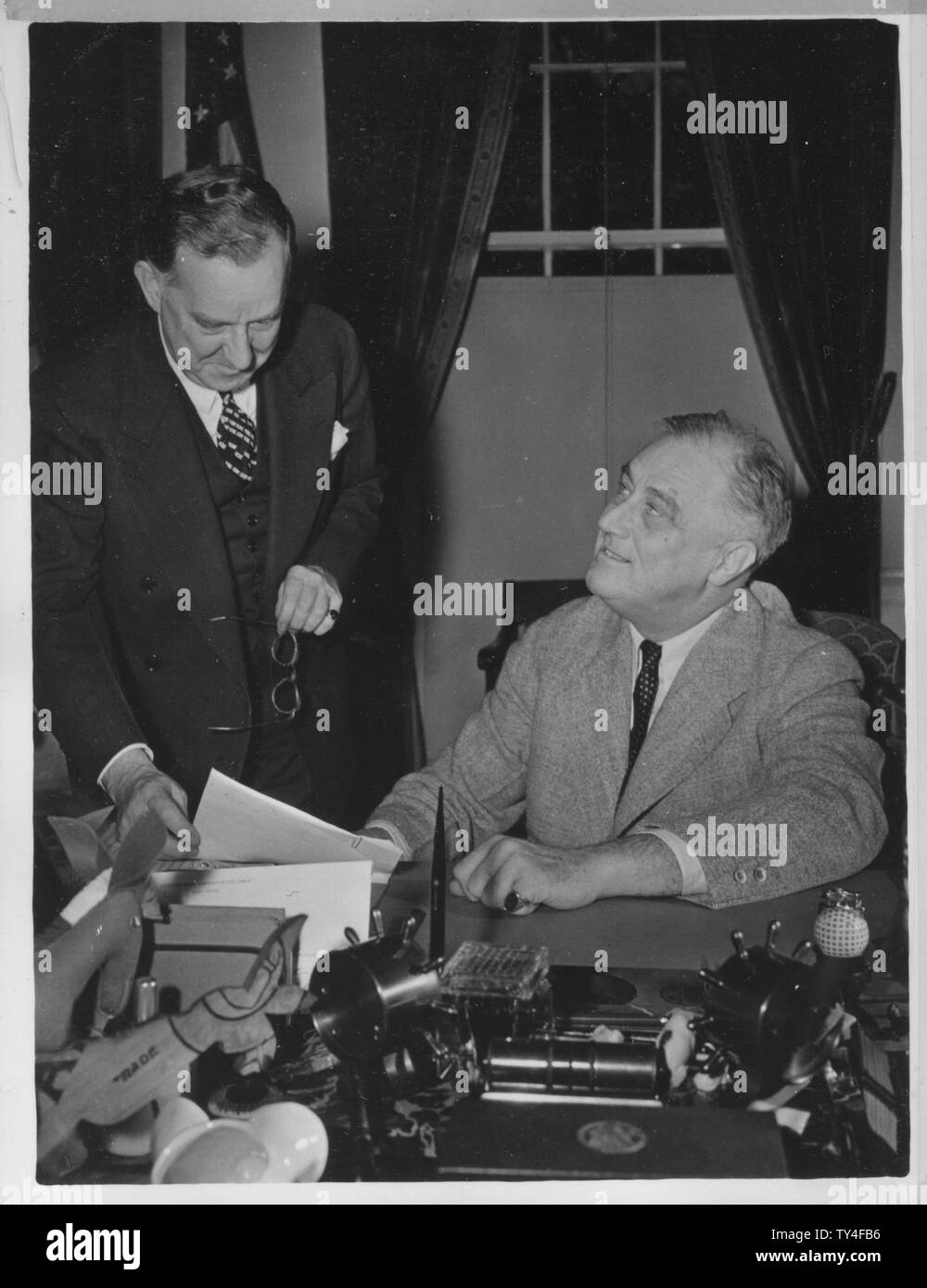 Franklin D. Roosevelt and Stephen Early in Washington Washington, D.C ...