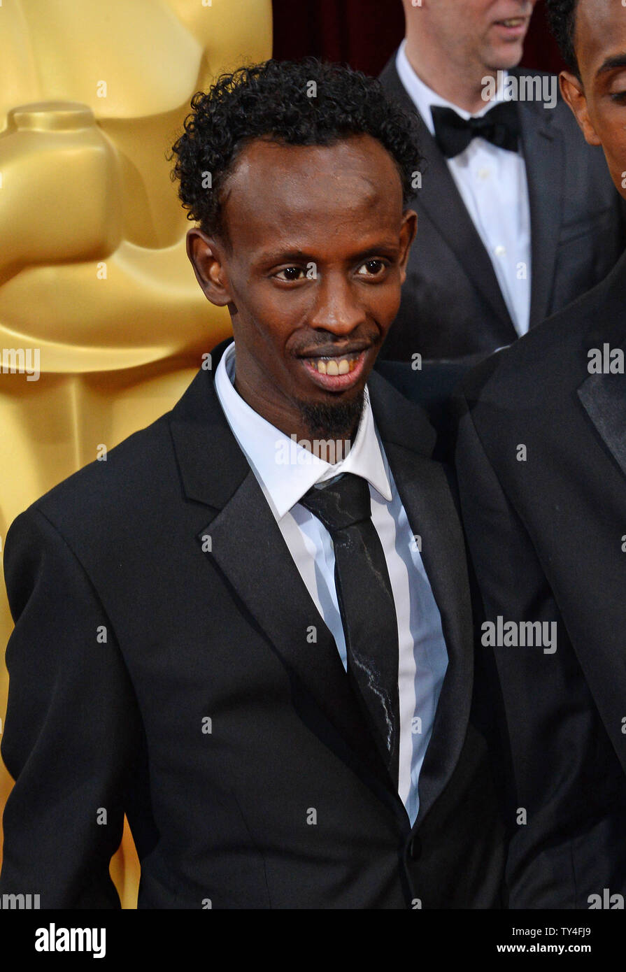 Actor Barkhad Abdi arrives on the red carpet at the 86th Academy Awards ...