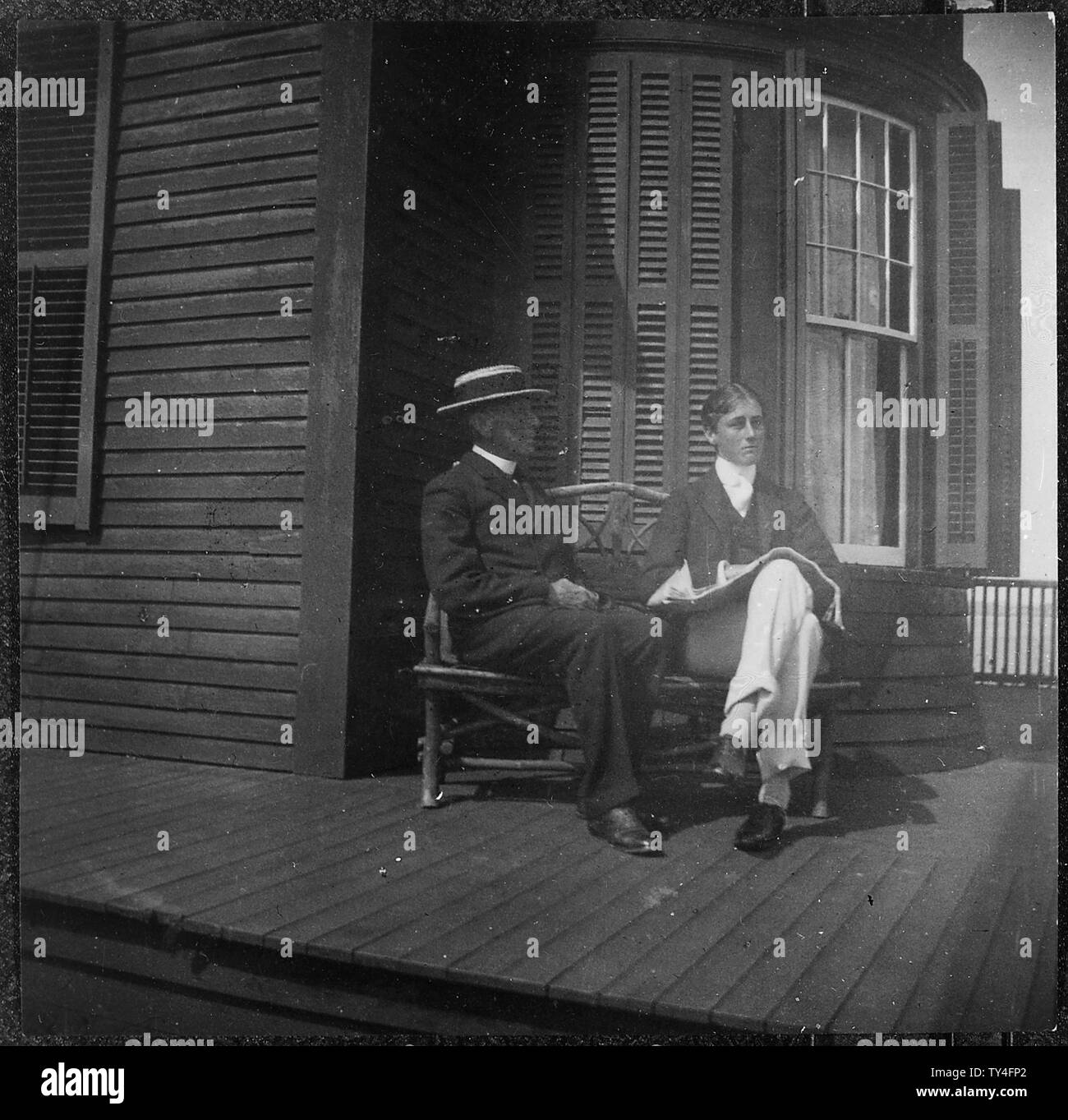 Franklin D. Roosevelt and his father in Campobello Stock Photo - Alamy