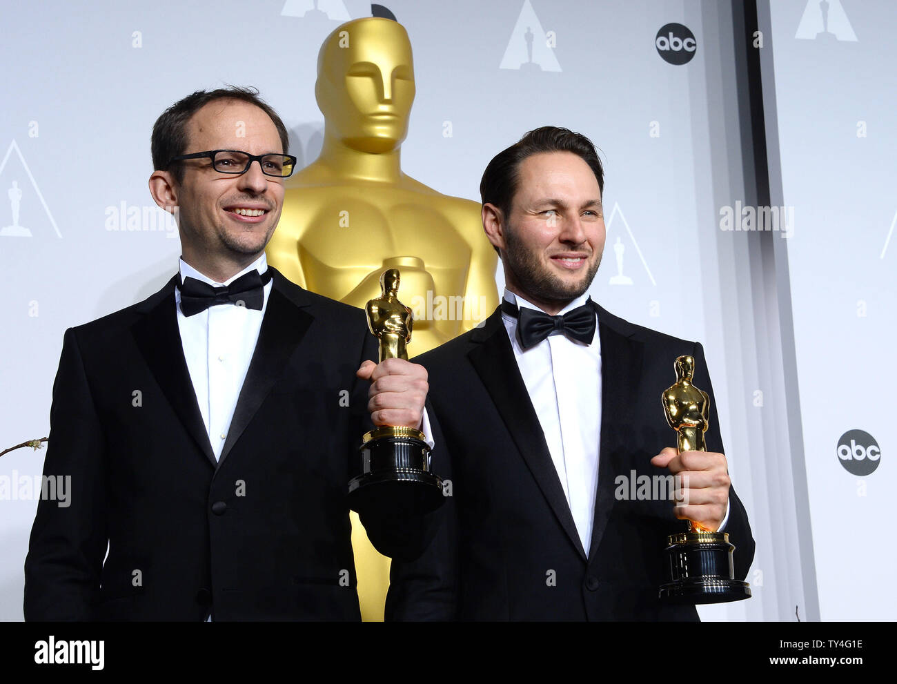 Laurent Witz and Alexandre Espigares, winners of best animated shot ...