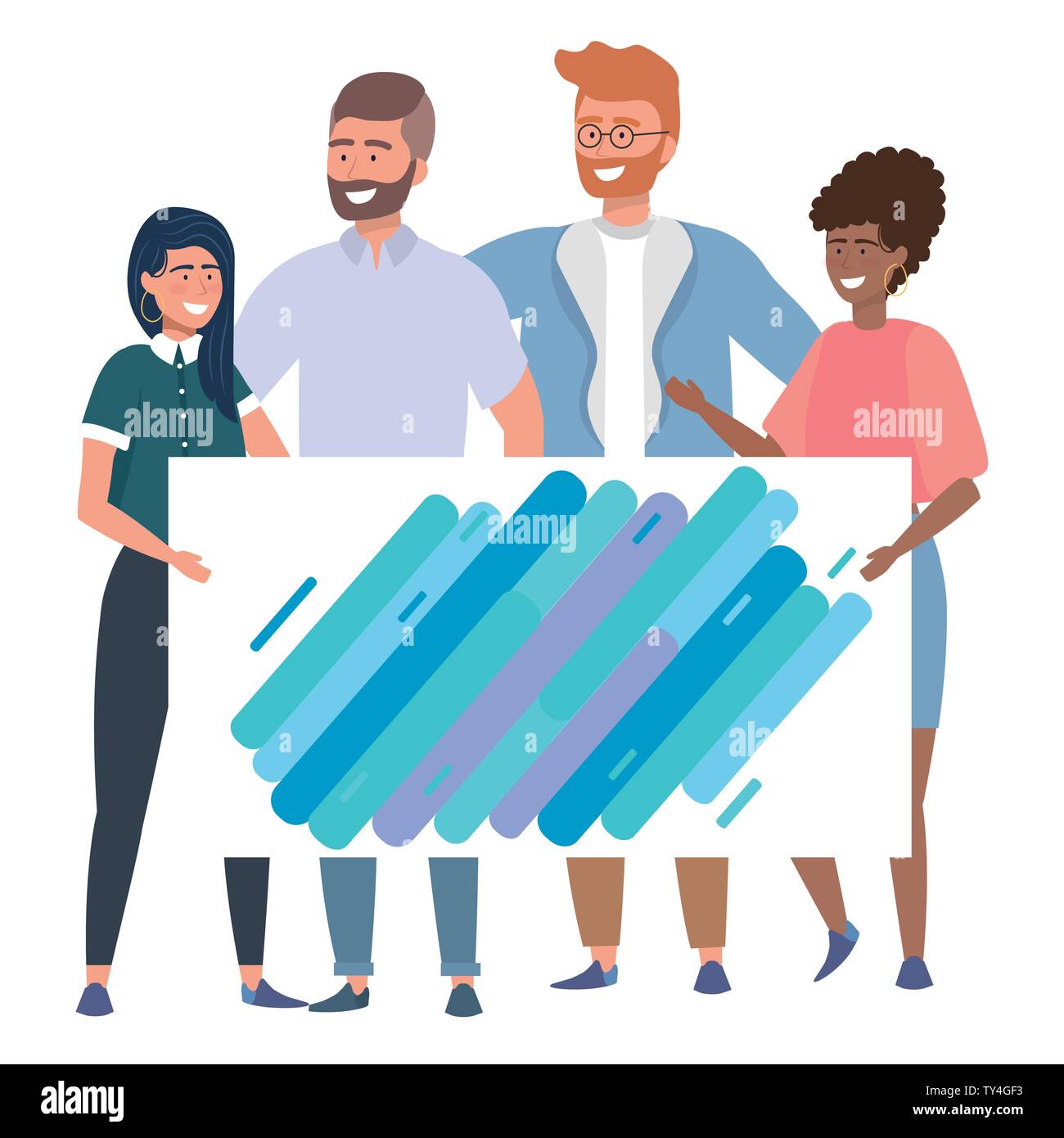 Woman and man avatars design, Person people human profile and user ...