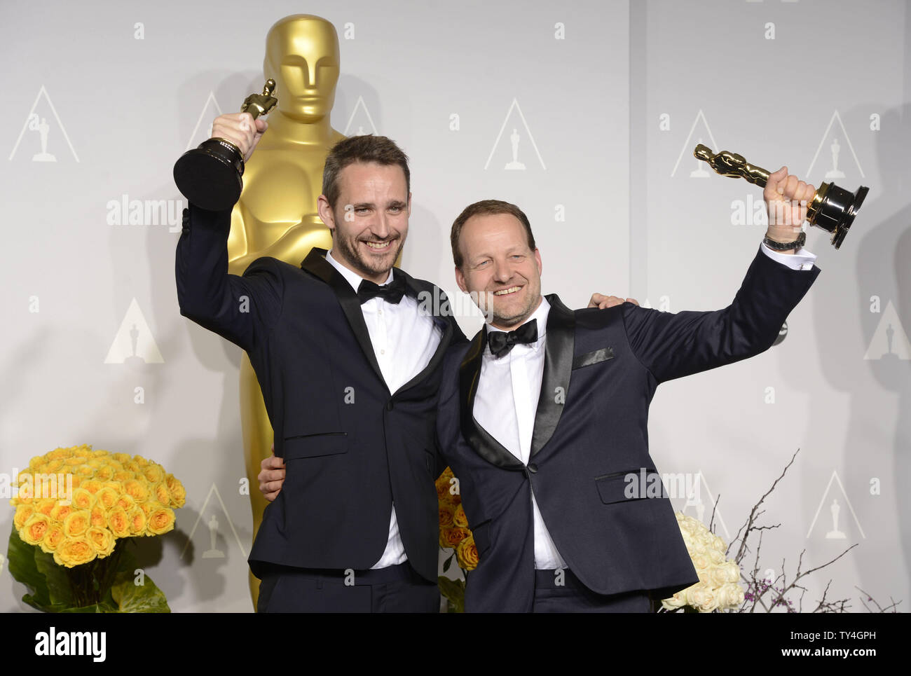 Anders Walter and Kim Magnusson, winners of the best live action short ...