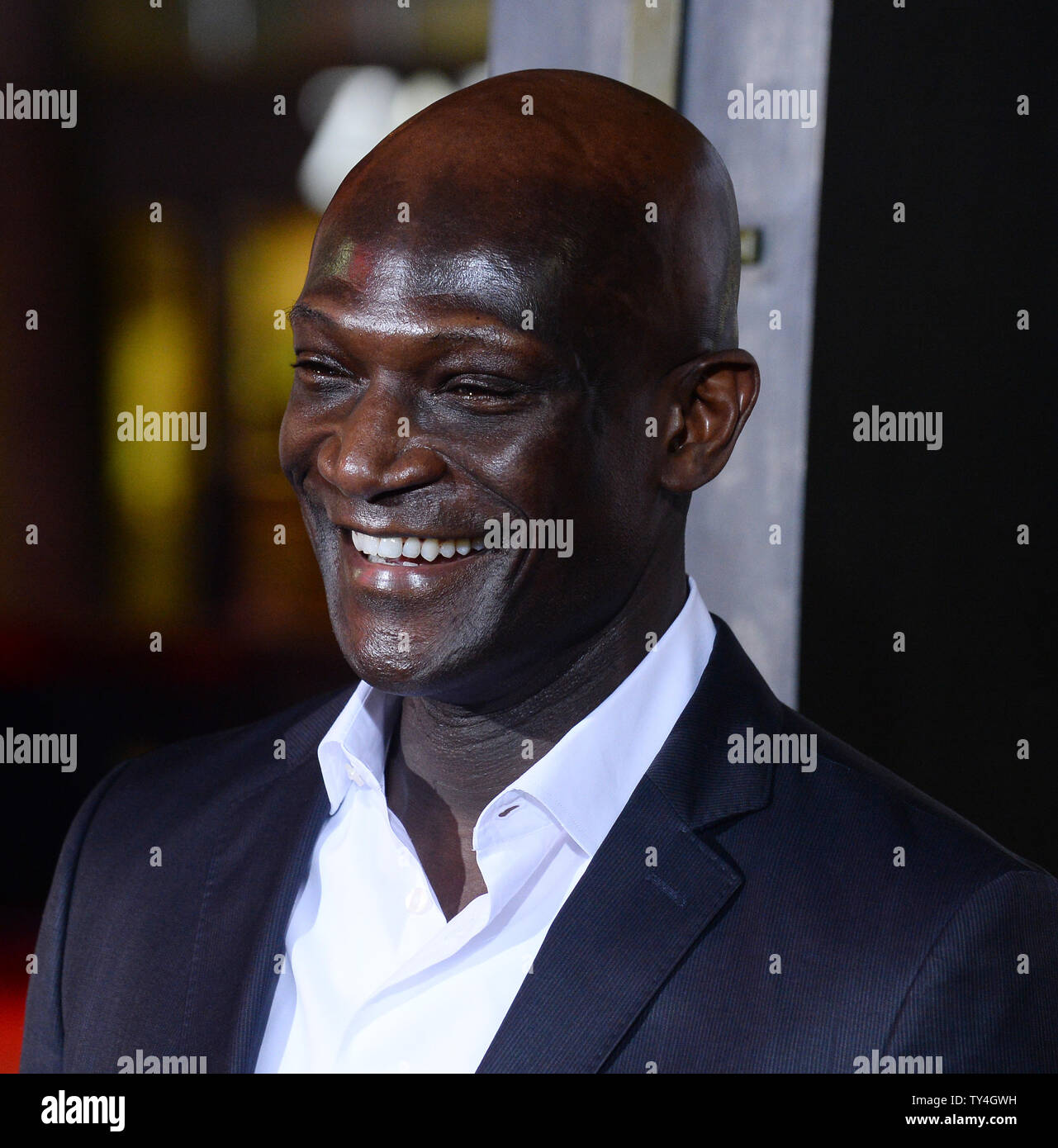 Actor Peter Mensah attends the premiere of the motion picture war drama ...