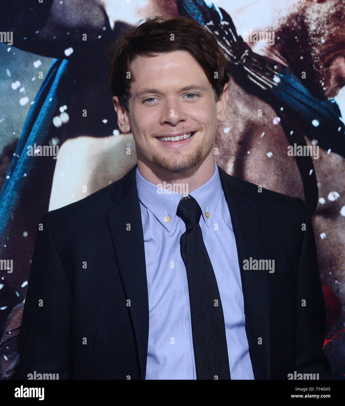 Actor Jack O'Connell attends the premiere of the motion picture war ...