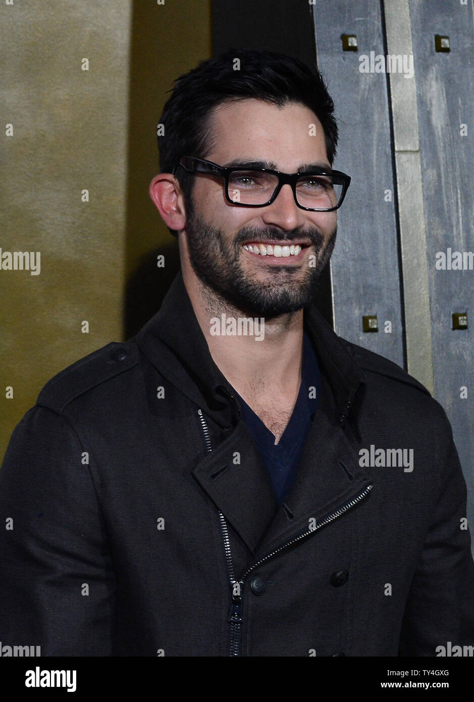 Actor Tyler Hoechlin attends the premiere of the motion picture war ...