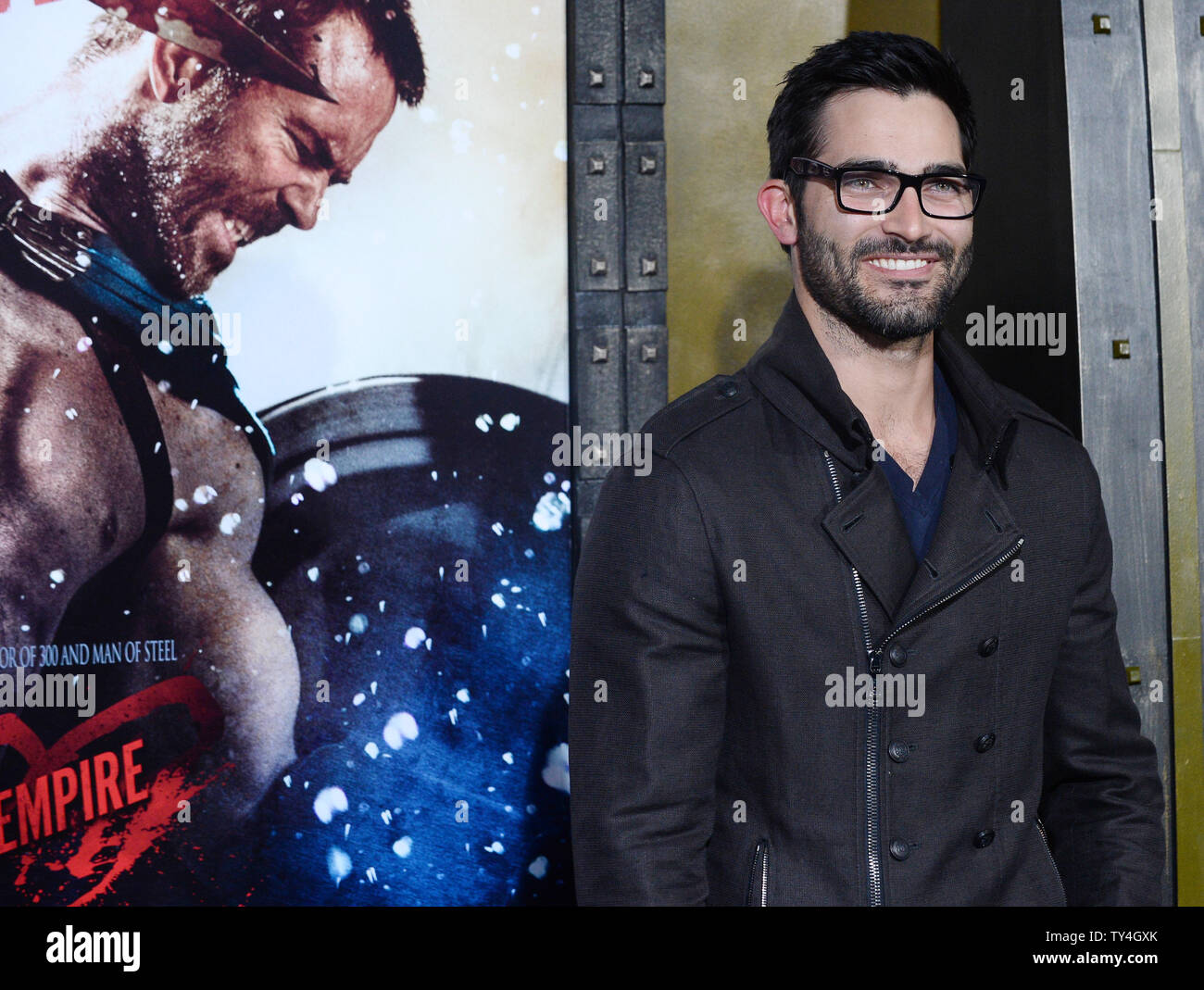 Actor Tyler Hoechlin attends the premiere of the motion picture war ...