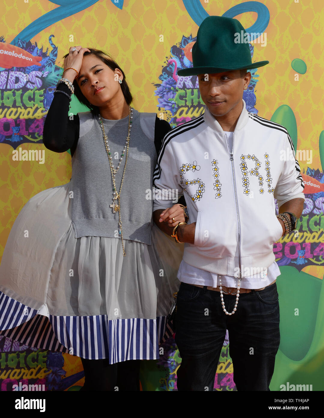 Pharrell Williams And Wife And Child