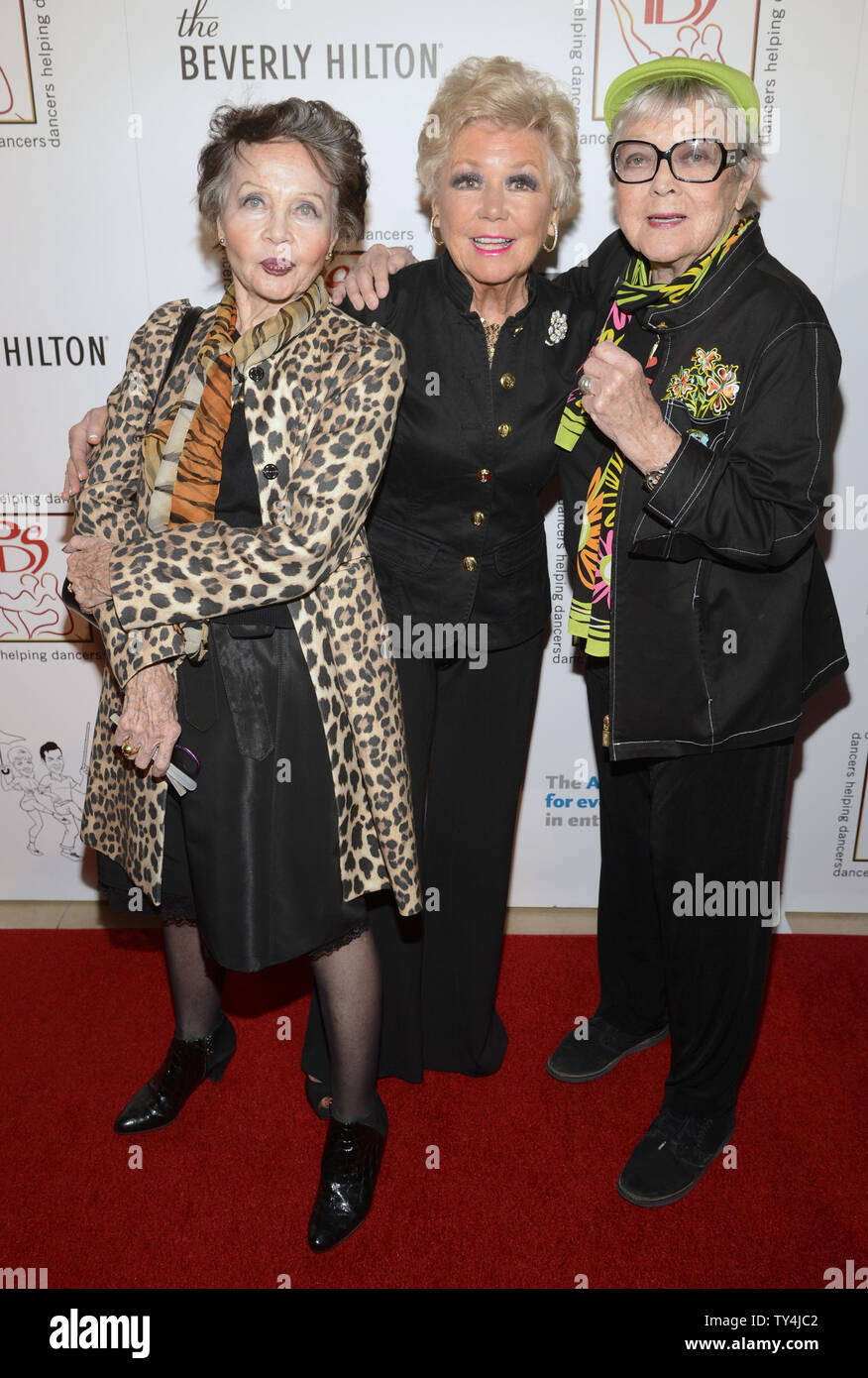 Leslie Caron (L-R), Mitzi Gaynor and Dee Dee Woods attend the ...