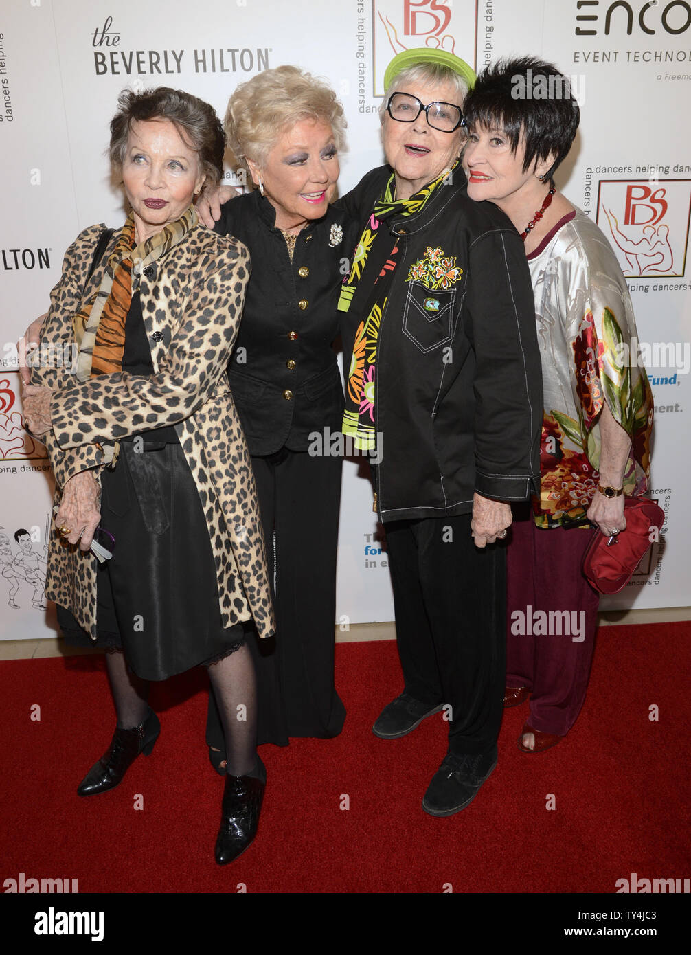Leslie Caron (L-R), Mitzi Gaynor, Dee Dee Woods and Chita Rivera attend ...