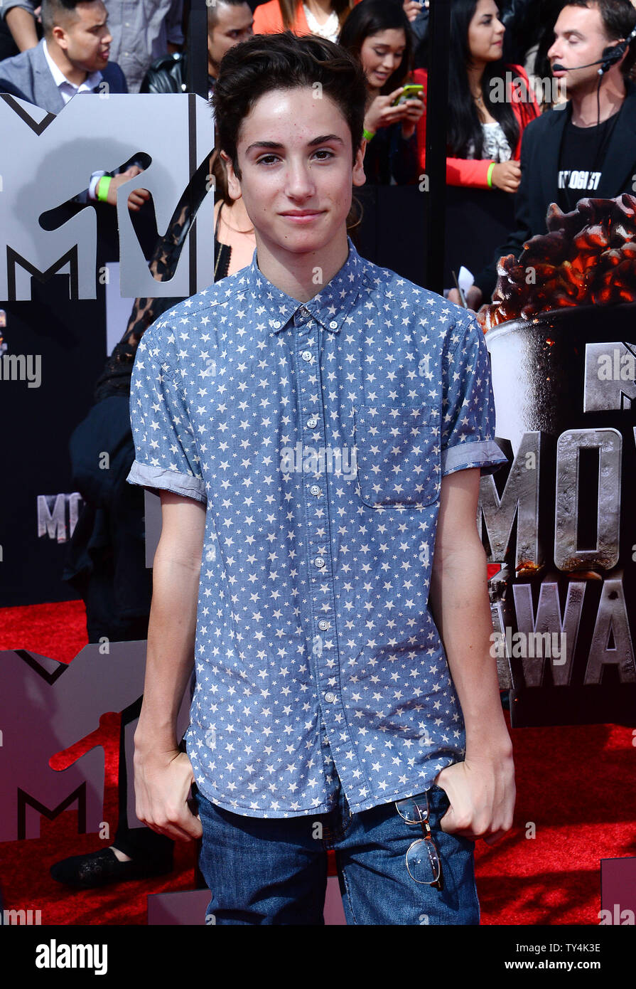Actor Teo Halm arrives for The MTV Movie Awards at Nokia Theatre L.A ...