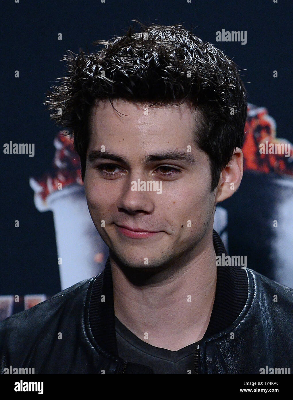Actor Dylan O'Brien appears backstage at The MTV Movie Awards at Nokia ...
