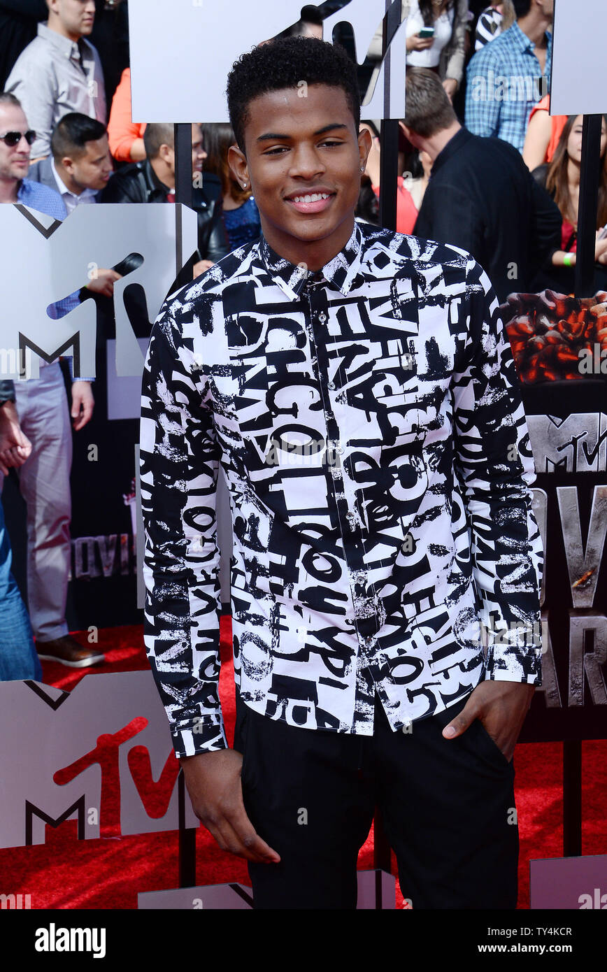 Actor/singer Trevor Jackson arrives for the MTV Movie Awards at Nokia ...