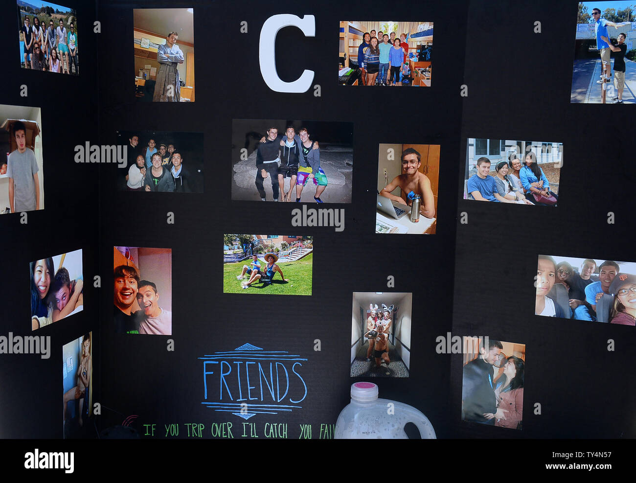 Pictures of Christopher Michaels-Martinez were on display as part of a ...