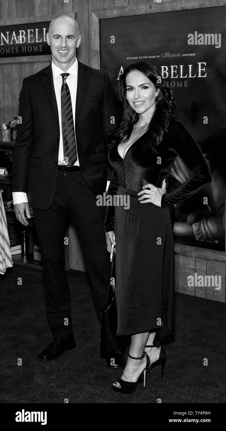 Westwood, CA - June 20, 2019: Douglas Tait and Isabel Cueva attend the ...