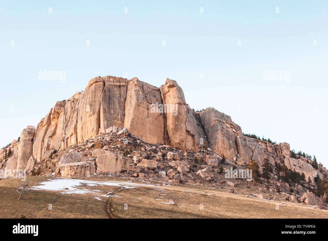 Magnificent Rock Formation in Bighorn National Forest Stock Photo - Alamy