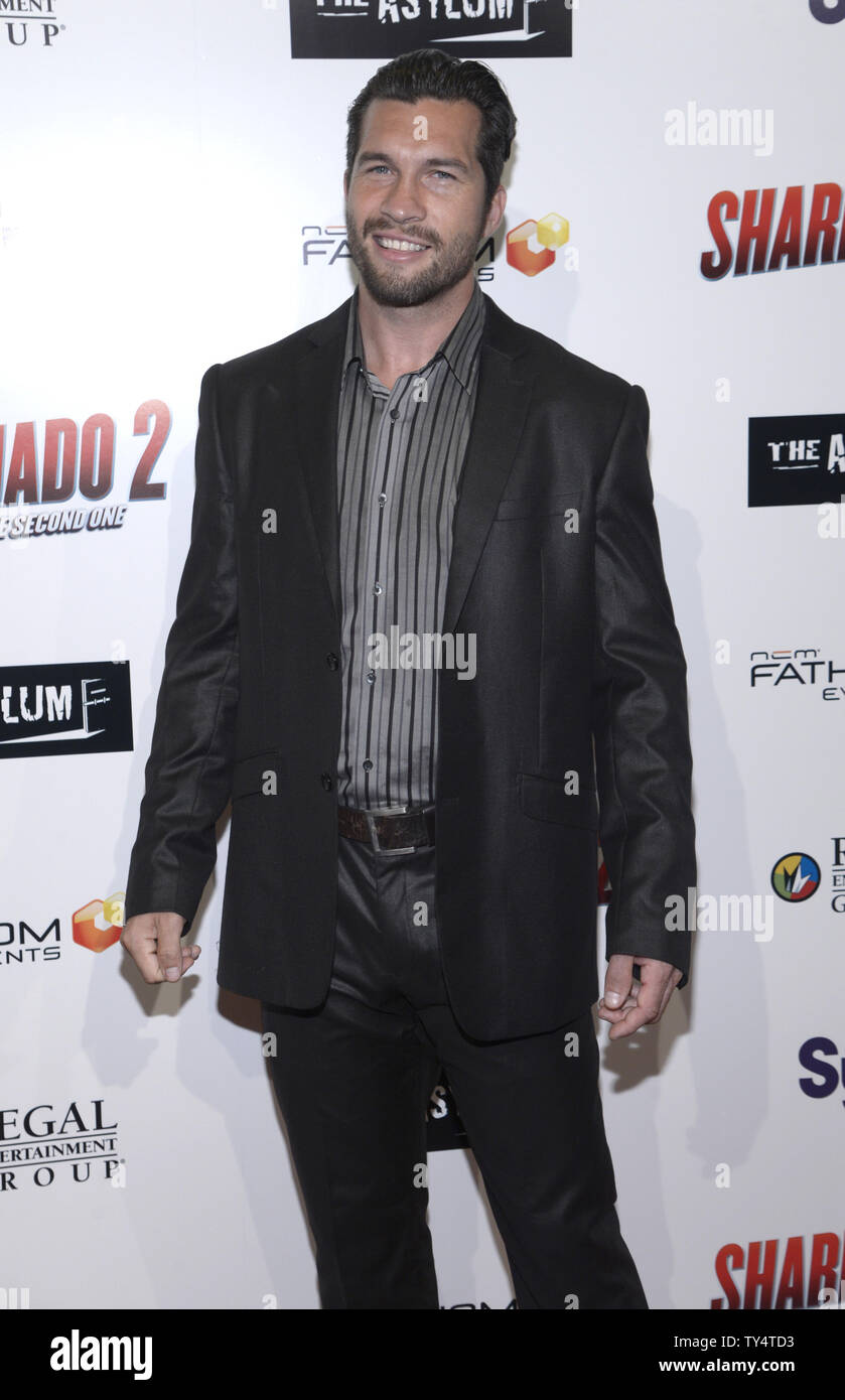 Actor Marcus Shirock attends a screening of "Sharknado 2: The Second ...