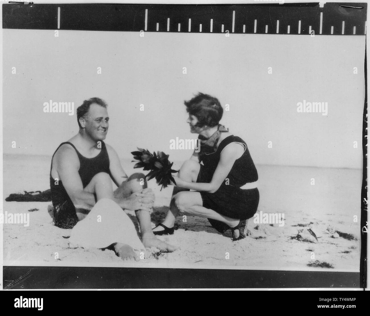 Franklin D. Roosevelt, Frances deRahm in Florida Stock Photo - Alamy