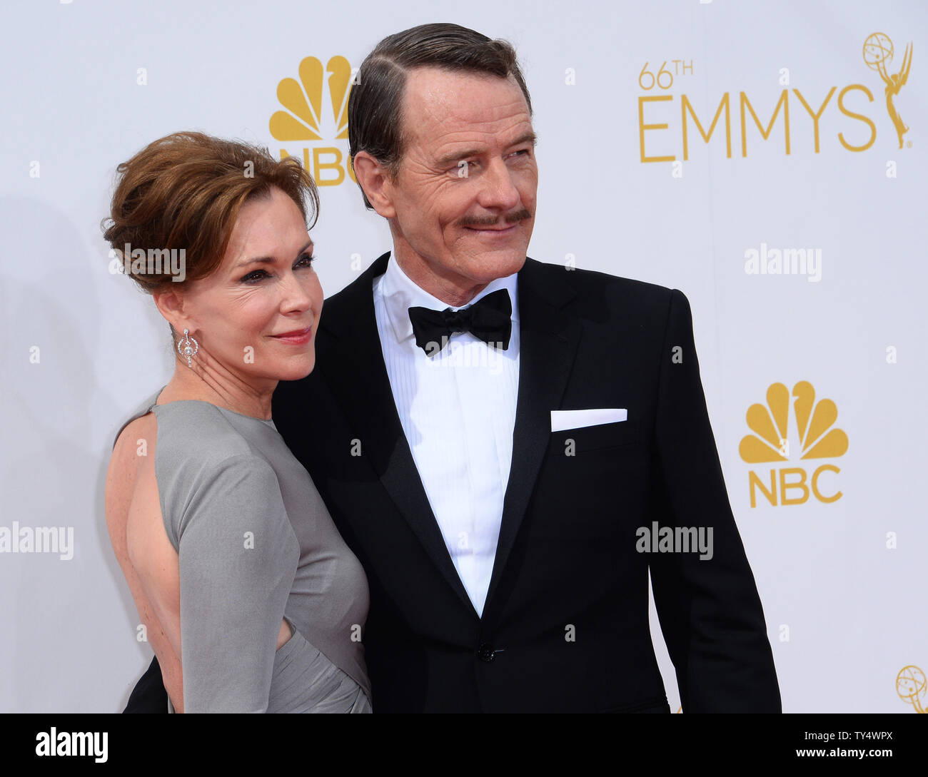 Actor Bryan Cranston and his wife Robin Dearden arrive for the ...