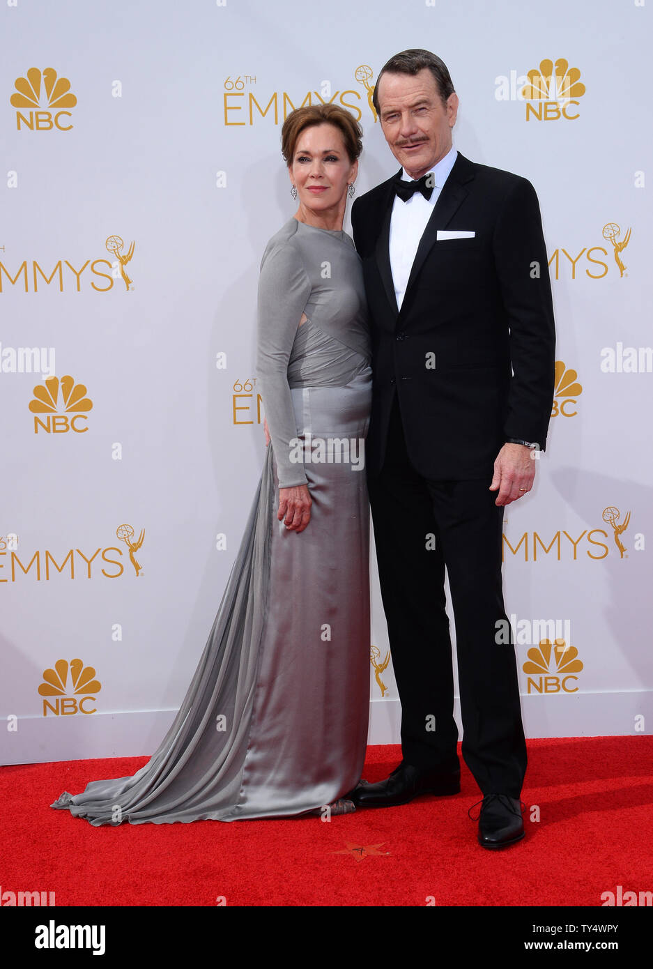 Actor Bryan Cranston and his wife Robin Dearden arrive for the ...