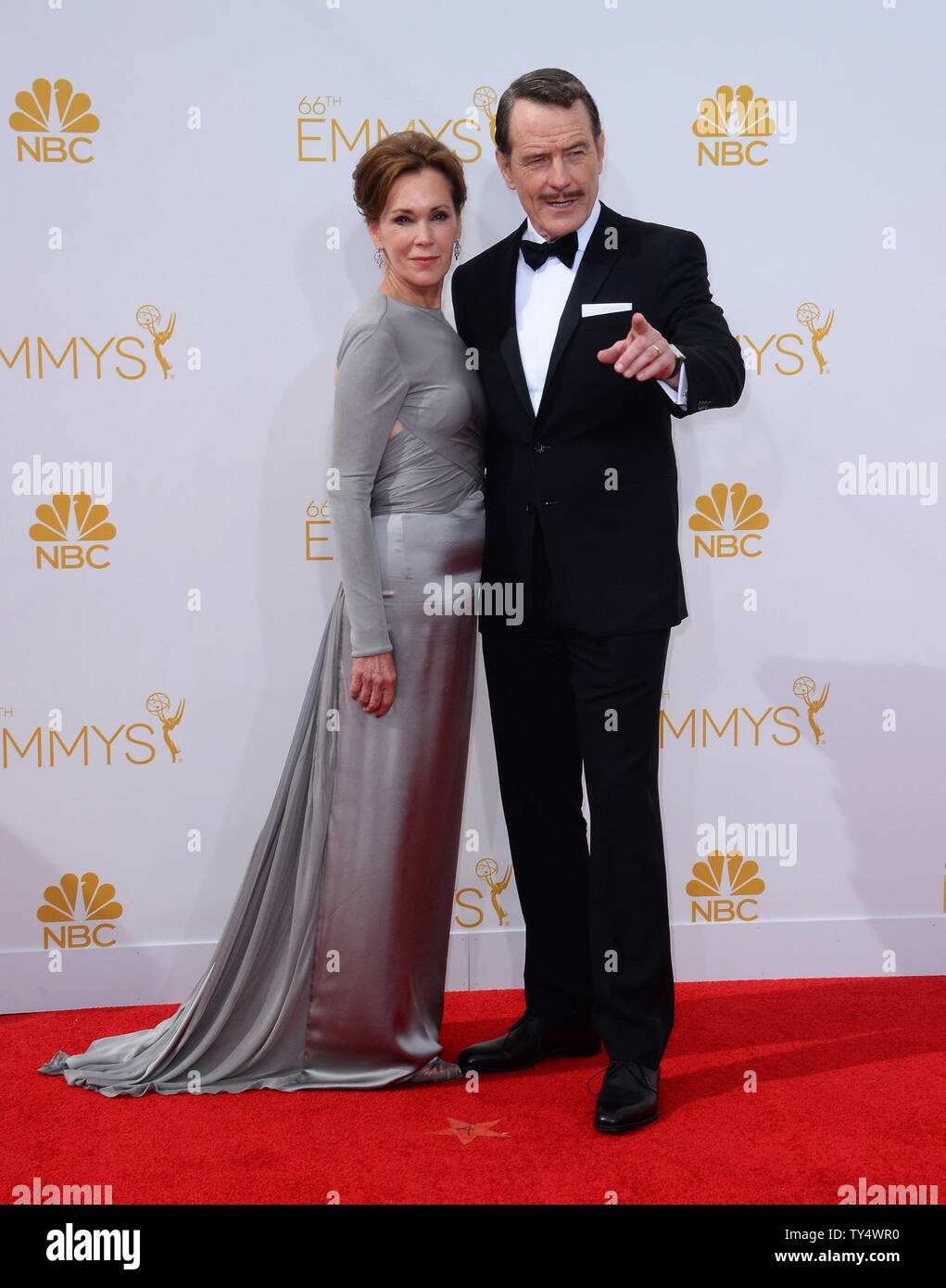 Actor Bryan Cranston and his wife Robin Dearden arrive for the ...
