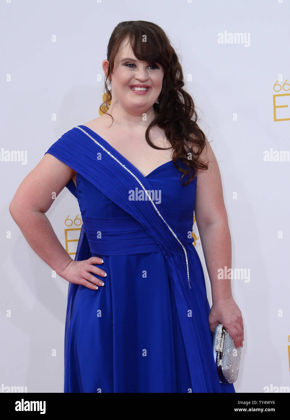 Actress Jamie Brewer arrives at the Primetime Emmy Awards at the Nokia ...