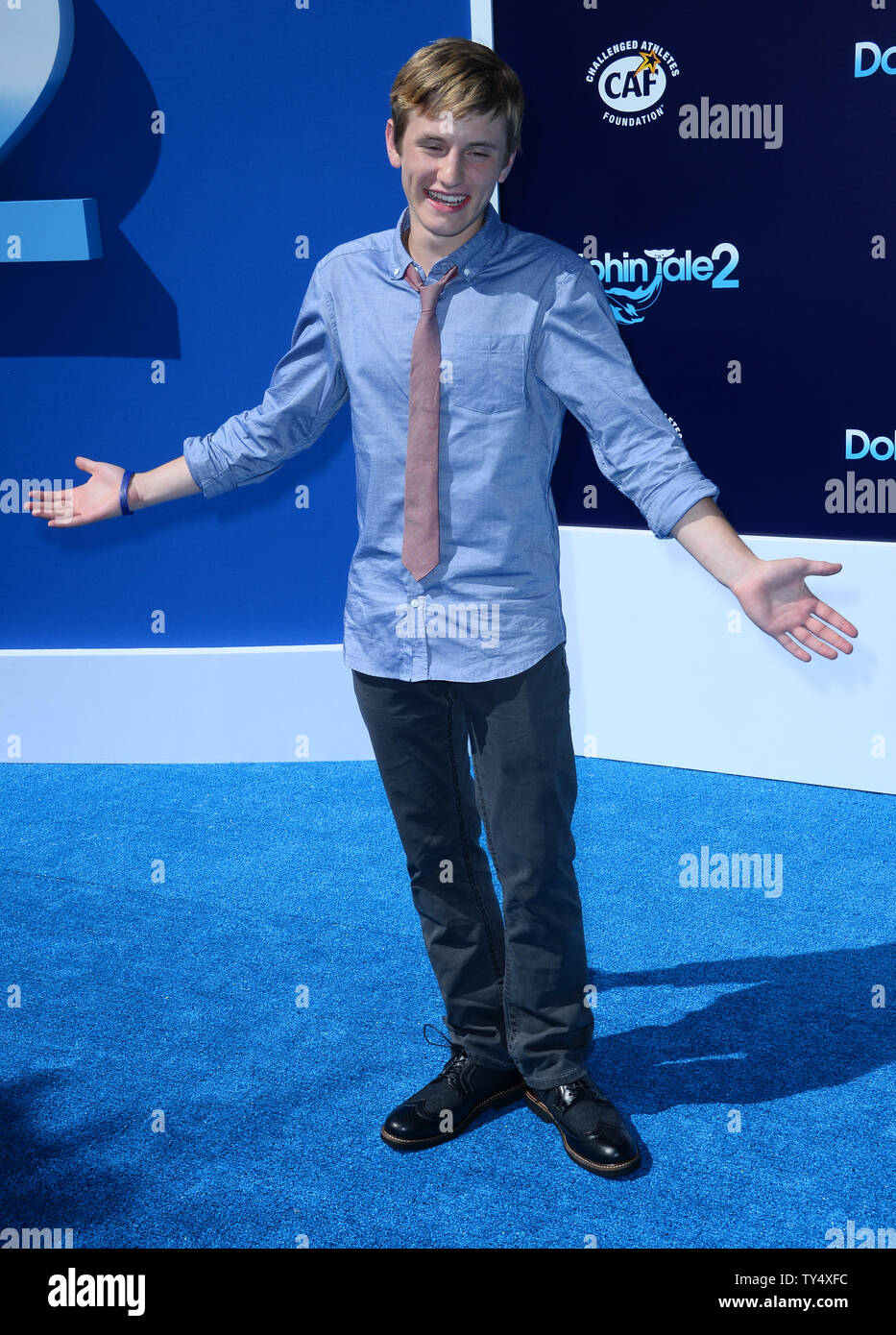 Cast member Nathan Gamble attends the premiere of the motion picture ...