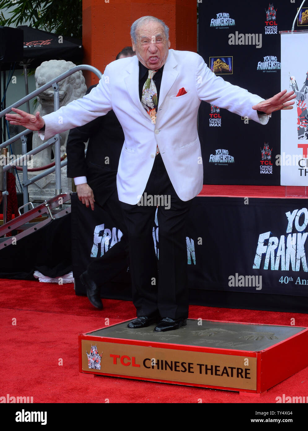 Actor and director Mel Brooks participates in a hand & footprint ...