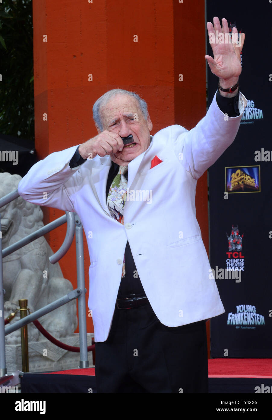 Actor and director Mel Brooks participates in a hand & footprint ...
