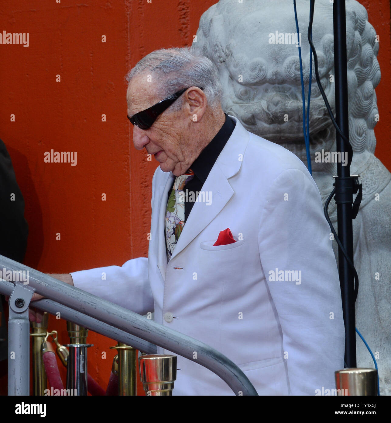Actor and director Mel Brooks takes the stage after director Carl ...