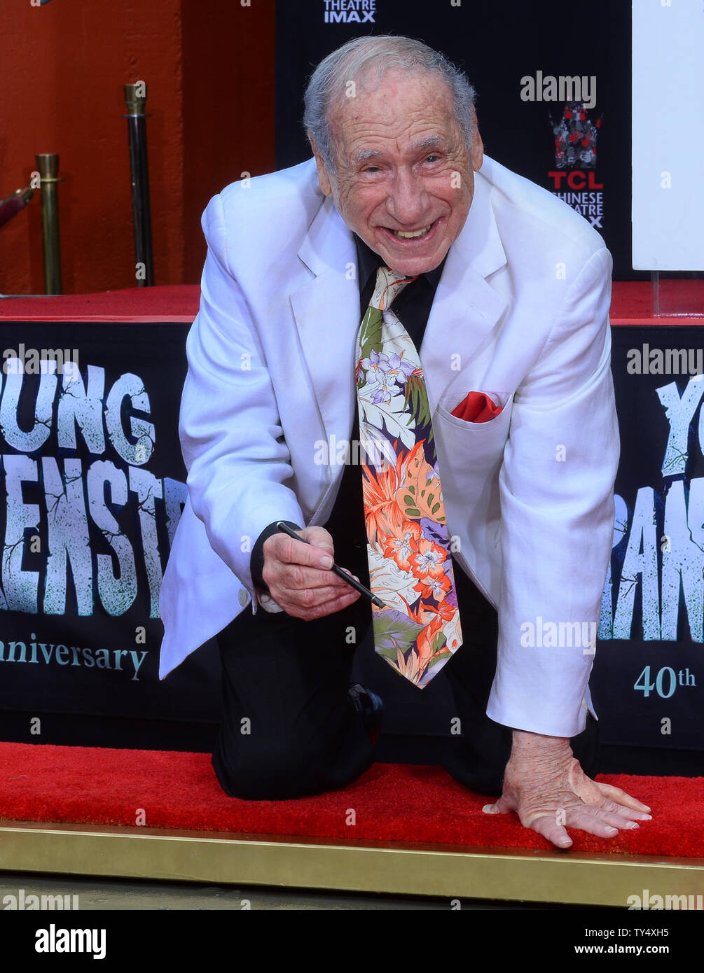 Actor and director Mel Brooks participates in a hand & footprint ...