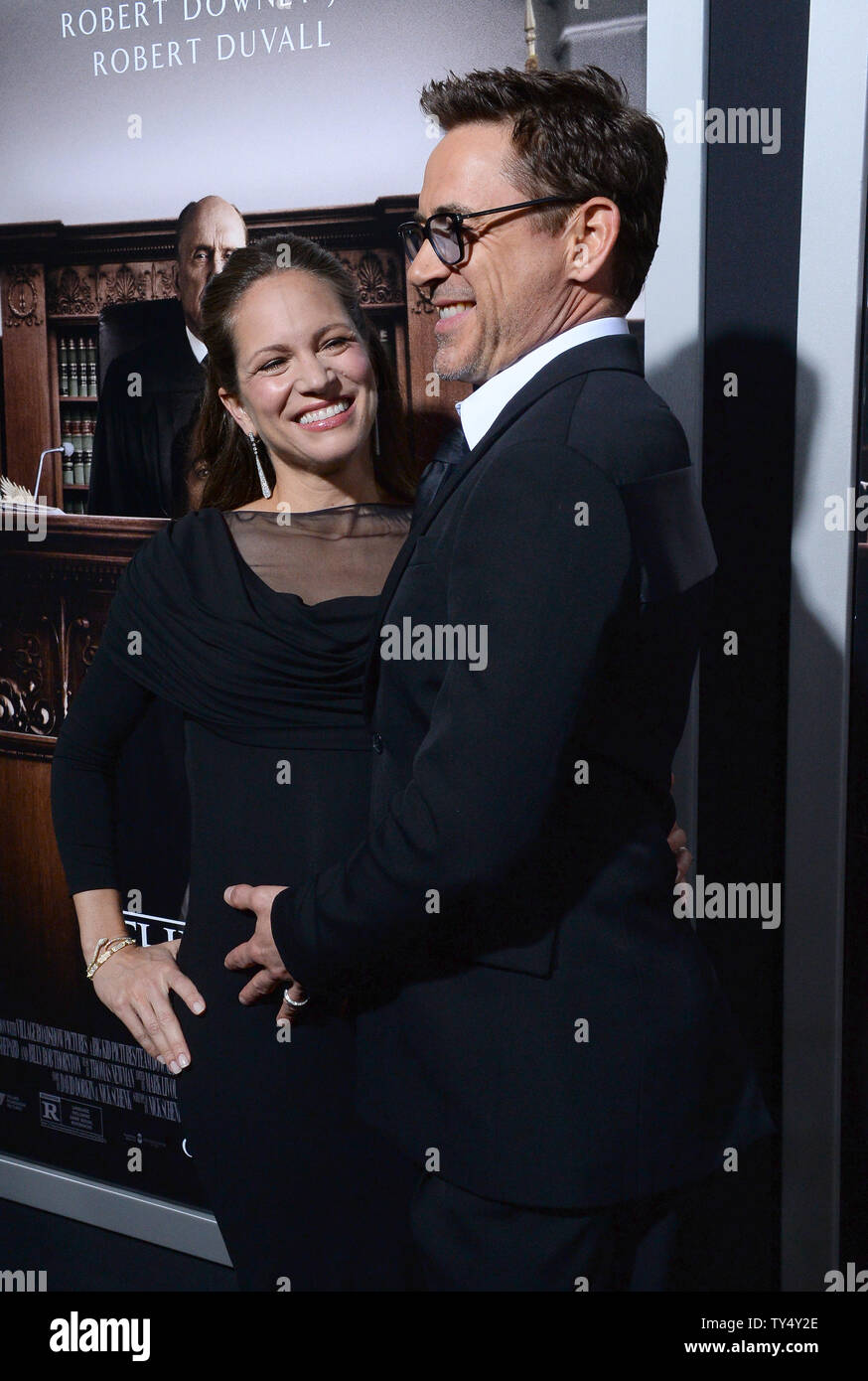Cast member Robert Downey Jr. and his wife, producer Susan Downey ...