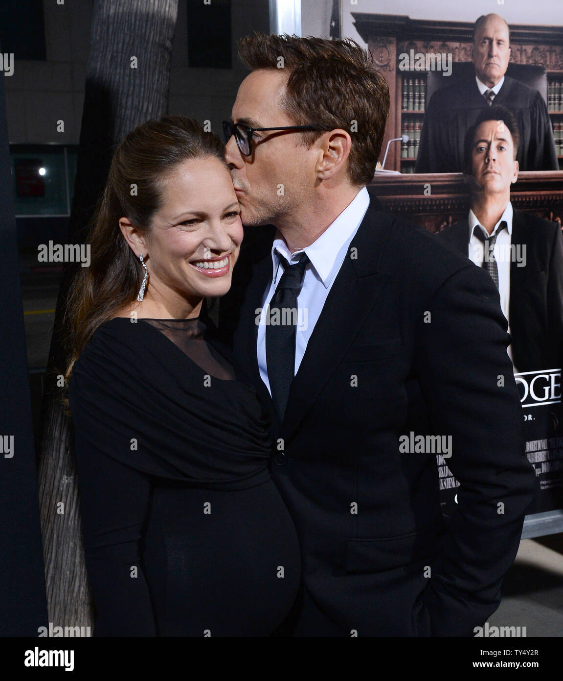 Cast member Robert Downey Jr. and his wife, producer Susan Downey ...