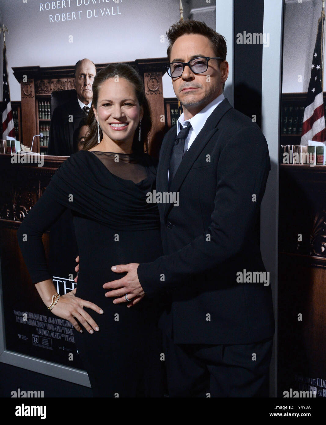 Cast member Robert Downey Jr. and his wife, producer Susan Downey ...