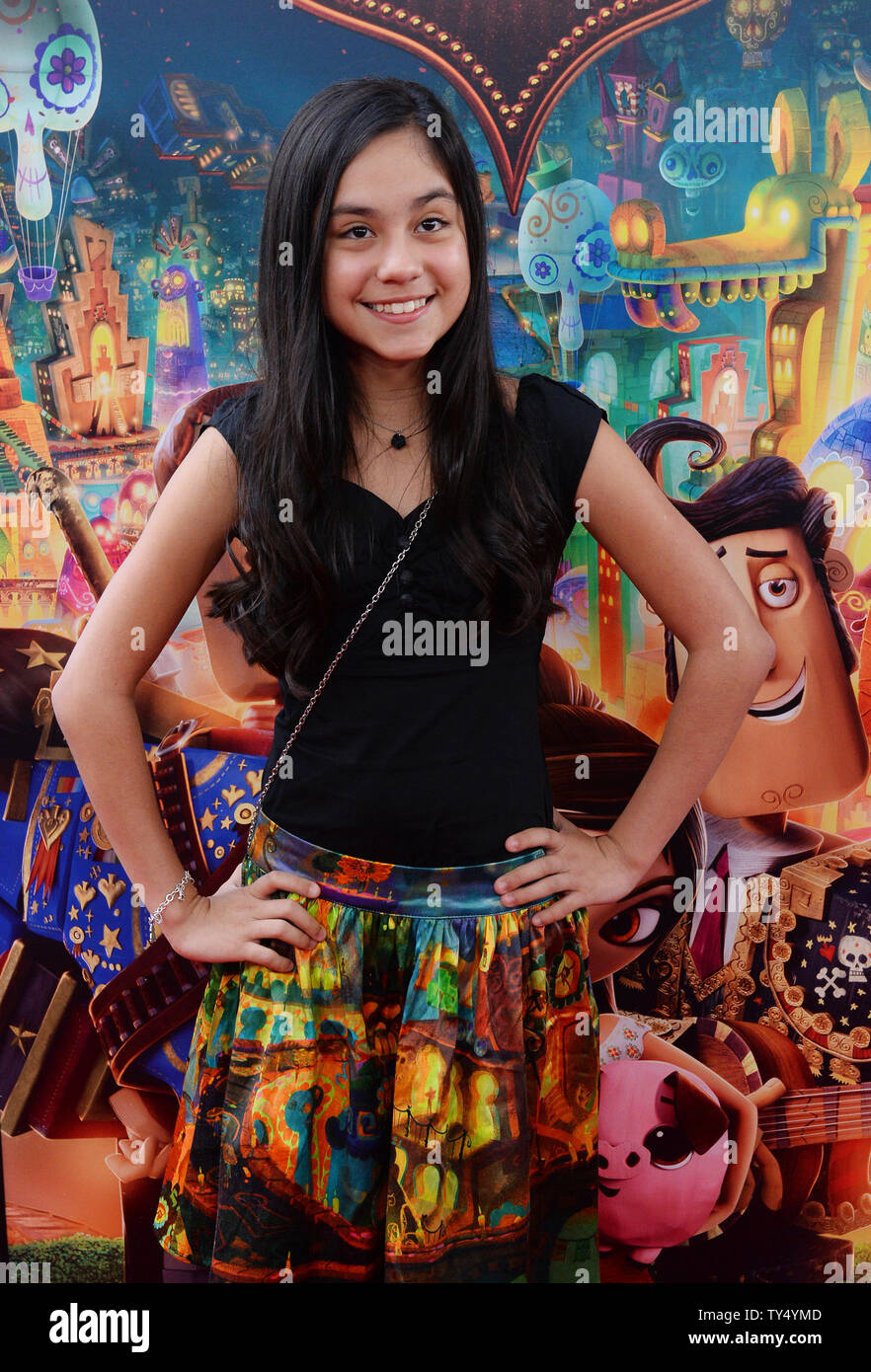 Cast member Genesis Ochoa attends the premiere of the animated motion ...