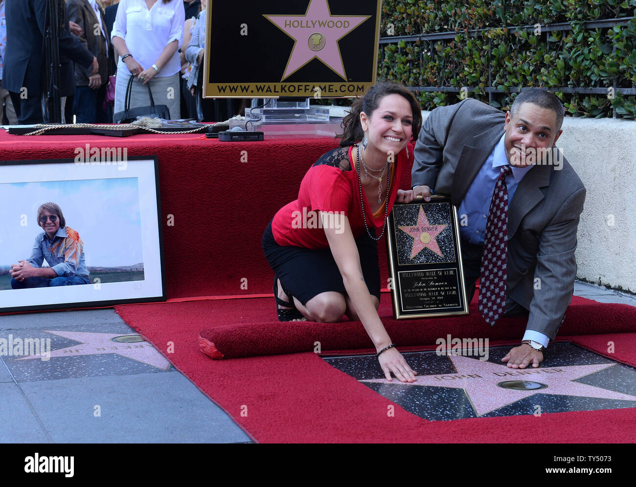 Jesse Belle Denver (L) and Zachary Deutschendorf, two of singer John ...