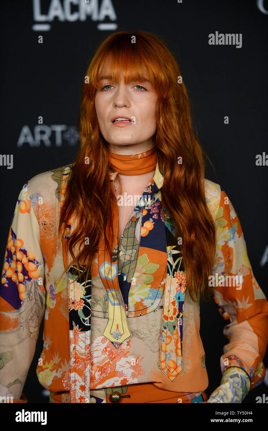 Singer Florence Welch attends the fourth annual LACMA Art + Film gala ...