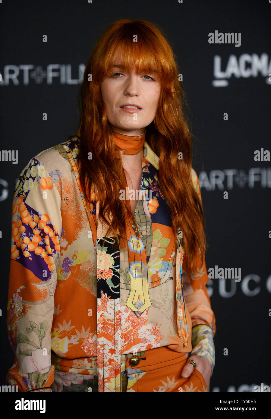 Singer Florence Welch attends the fourth annual LACMA Art + Film gala ...